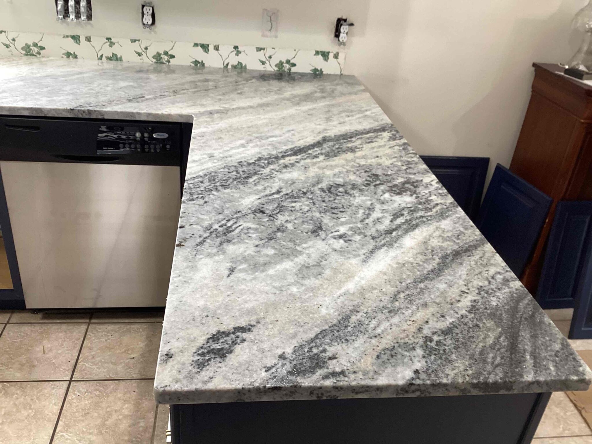 Dolomite River Blue Leathered - Granite America